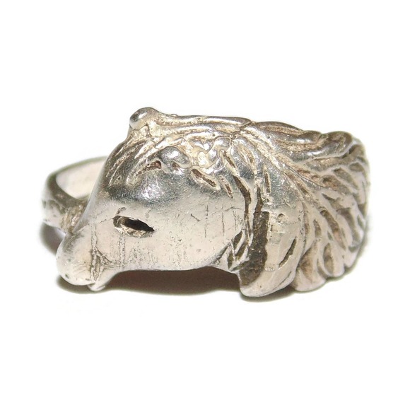 Jewelry | 925 Vintage Estate Sterling Silver Ring Pony Horse Pinky ...
